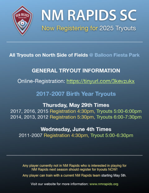 NM Rapids Soccer Club - Albuquerque, NM